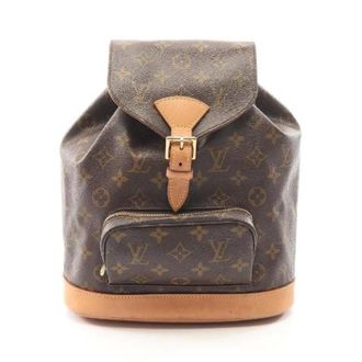 Louis Vuitton Pre-owned Sac &agrave; dos Montsouris MM Monogram - Femme - Pre-owned - Brun - Taille: ONE Size