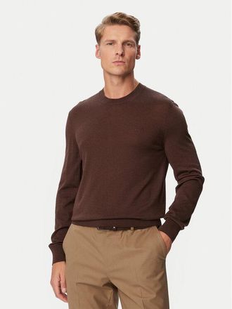 HUGO BOSS Pullover Leno 50571914 Dunkelbraun Regular Fit