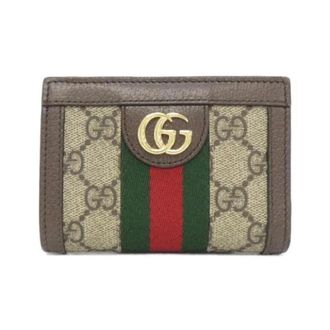 Gucci Pre-owned Ophidia GG Supreme Canvas Leder Geldb&ouml;rse - - Pre-owned - Damen - Beige - ONE SIZE