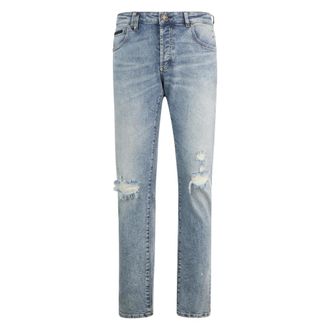 Philipp Plein Herren, Jeans, Blau, W34Gr&ouml;&szlig;e