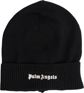 Palm Angels unisex, Accessoires, Noir, Taille: ONE Size Classic Logo Beanie