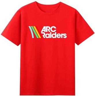 Generic ARC Raiders Logo T-shirt 2025 Hot Game col rond &agrave; manches courtes en coton pour homme et femme, Rouge, XXL