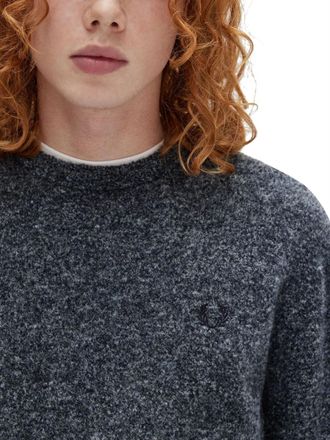 Fred Perry Logo Jersey Sweater - Blue