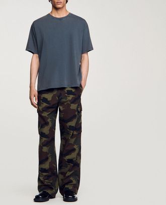 Sandro T-Shirt mit verwaschener Optik