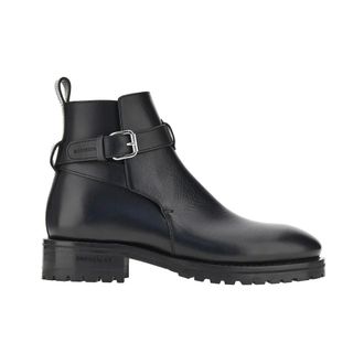 Dsquared2 Lederstiefel mit gepr&auml;gtem Logo - - Shoes - Herren - Schwarzk - 43 EU