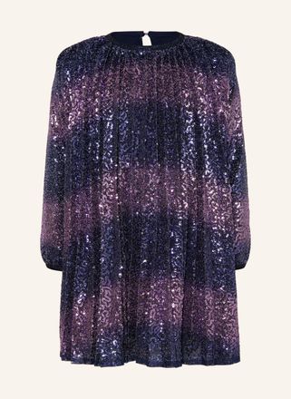 BILLIEBLUSH Plisseekleid Aus Mesh Mit Pailletten blau