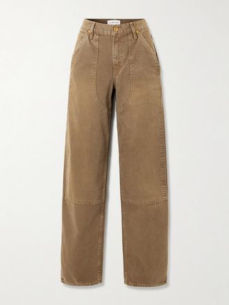 Slvrlake Denim Pantalon Barrel En Toile De Coton Tess Worker - Marron