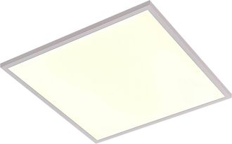 Arcchio Lindby LED Panel/Deckenleuchte 59,5 x cm, dimmbar RGB Backlight & wechselbare Lichtfarbe (3.000-6.000K) mit Fernbedienung Leuchtmittel