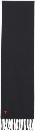 Ami Tücher & Schals - Wollschal mit Logo - Gr. unisize - in Schwarz - für Damen