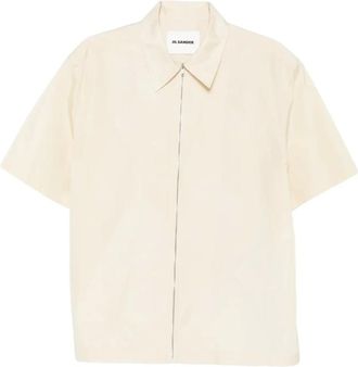 Jil Sander Homme, Chemises, Beige, Taille: M Shirt 201