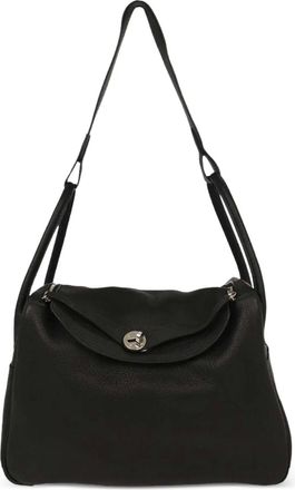 Herm&egrave;s 2007 Lindy Schultertasche 34cm - Schwarz