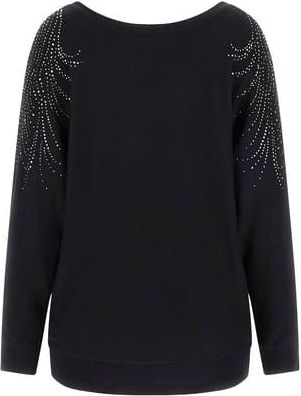 Guess reichlich Strasspullover - schwarz