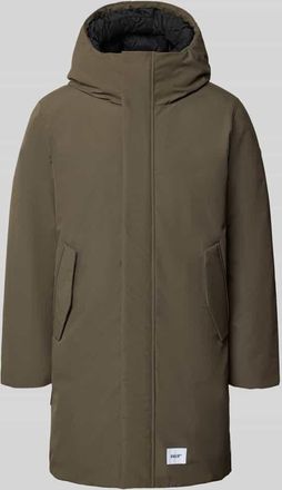 Khujo Regular Fit Mantel mit Kapuze und Label-Patch Modell FOGG2