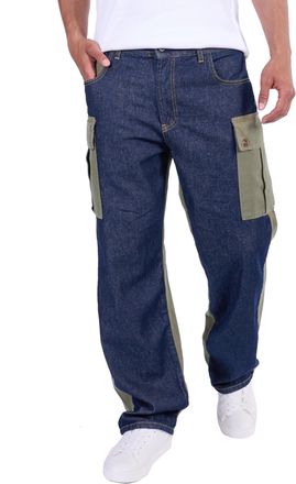 Kingz Baggy Cargohose im Farb-Blocking-Design Rins M