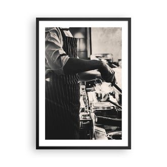Arttor Wandposter Art Prints 50x70cm Poster Schwarzrahmen Küche Gastronomie Restaurant Küche Wanddeko Bild Wand Kunstdruck Deko Wandbilder Dekoration Wohnzim