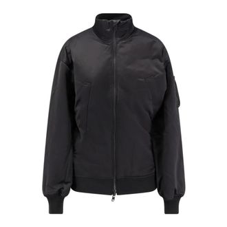 Yohji Yamamoto Schwarze Asymmetrische Rei&szlig;verschluss Jacke PrimaLoft Isolierung - - Jackets - Damen - Schwarzk - S