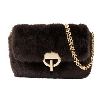 Vanessa Bruno Hobo Bags - Moon Moyen Shoulder Bag - Synthetic - Brown - Gr. unisize - in Schwarz - f&uuml;r Damen