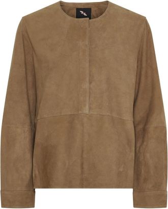 BTF-CPH Btfcph - Chemisier en daim - Femme - Blouses et Chemises - Brun - Taille: 42 FR