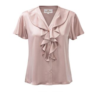 Karmamia Damen, Blusen & Hemden, Rosa, MGr&ouml;&szlig;e