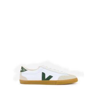 Veja Baskets Volley en coton et cuir m&eacute;lang&eacute;s