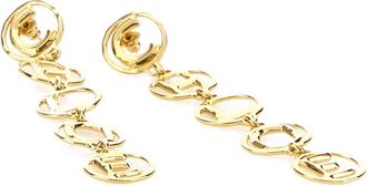 Chlo&eacute; Logo Script Earrings - Gold