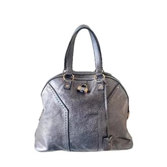 Saint Laurent Pre-owned Satin handtaschen - - Pre-owned - Damen - Grau - ONE SIZE