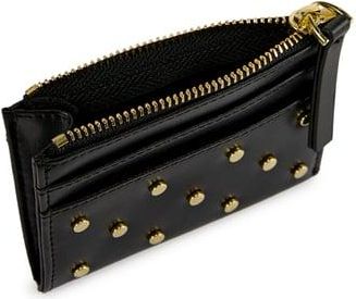 Saison 1865 Kartenetui aus Leder mit Nieten - Schwarz