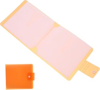 Lurrose DVD Organizer Aufbewahrungsbox Fächer Orange Tragbarer CD Container mit Reißverschluss Stoßfester Verschleißfester CD Halter für Zuhause und Unterwegs