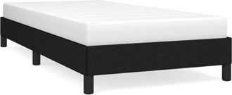 vidaXL Bettgestell ohne Matratze Schwarz 90x200 cm Stoff Vidaxl