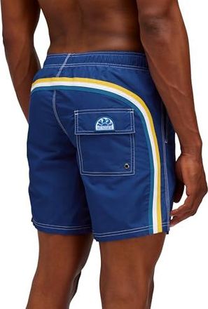 Sundek Short de bain pour homme avec taille élastique 40,6 cm de long et 19,1 cm dentrejambe, A1701 - Amiral, X-Large
