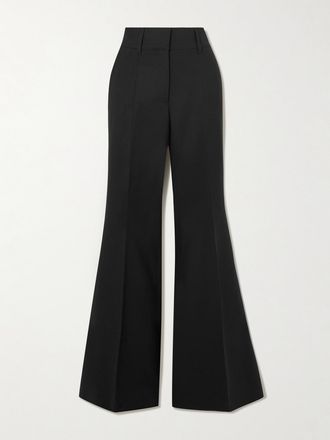 Gabriela Hearst Pantalon &Eacute;vas&eacute; En Laine Rhein - Noir