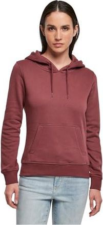 Build Your Brand Femme Sweat À Capuche Organique pour Femme Sweat-shirt à capuche, Cerise, 4XL