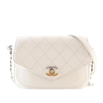 Chanel Pre-owned Vintage Flap Crossbody - - Pre-owned - Damen - Wei&szlig; - ONE SIZE