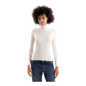 Marella Mlleresia Col Roul&eacute; - Femme - Pulls - Blanc - Taille: 40 FR