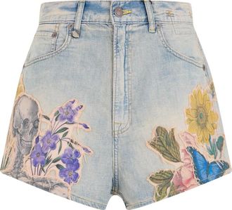 R13 Femme, Shorts, Bleu, Taille: W27 Venti Short