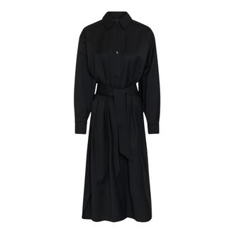 Inwear Robe chemise mi-longue Nalaje &agrave; boutons - Femme - Robes - Noir - Taille: 38 FR