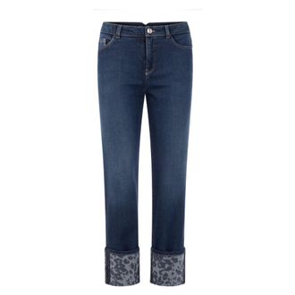 Marc Cain Femme, Jeans, Bleu, Taille: 44 FR Fendou Jeans &eacute;vas&eacute;s