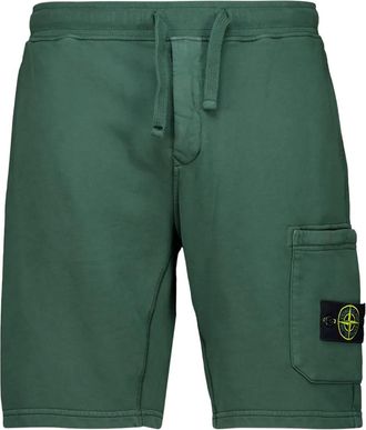 Stone Island logo-patch bermuda shorts - Vert