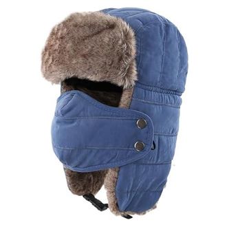 Generic Protections doreille coupe-vent dext&eacute;rieur avec masques amovibles, bleu, M