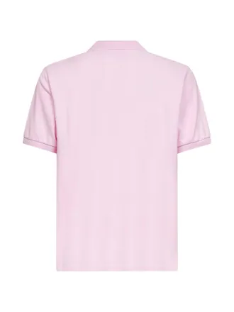 MC2 Saint Barth Mens Polo Shirt Charles Pink Stretch Cotton T-shirts And Polos