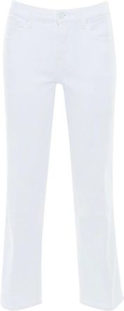 7 For All Mankind Femme, Jeans, Blanc, Taille: W32 Jean Droit Chevilles D&eacute;gag&eacute;es