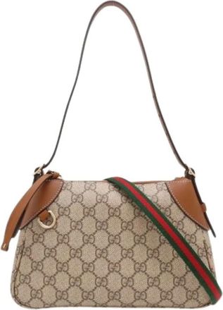 Gucci Sac bandouli&egrave;re Sherry Line Pre-owned - Femme - Pre-owned - Beige - Taille: ONE Size