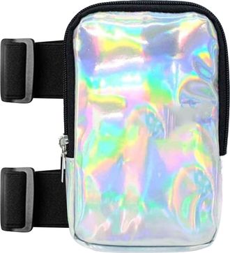 Generic Karnevals-Oberschenkeltasche Damen - Holografische Beintasche PU | Bunte H&uuml;fttasche Verstellbar | Outdoor Wandern Festival Tasche f&uuml;r Beine Schulter Z