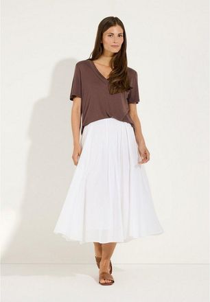 More & More Kurzarmshirt softes Kurzarmshirt, Satinkante
