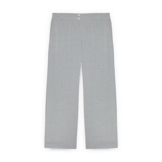 Fiorella Rubino Regular Karomuster Hose - - Trousers - Damen - Grau - 4XL