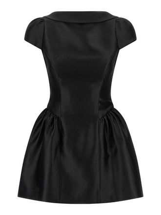 Self Portrait Robe Au Genou - Noir