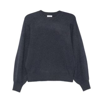 Brunello Cucinelli Kaschmirpullover - - Knitwear - Damen - Blau - S