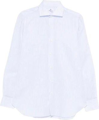 Finamore Homme, Chemises, Bleu, Taille: 3XL Chemise Edoardo