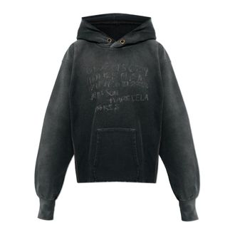Maison Margiela Femme, Sweatshirts et sweats &agrave; capuche, Gris, Taille: 36 FR SweaT-shirt Brod&eacute;