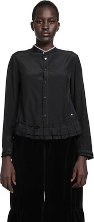 Renli Su Silk and Cotton Fitted Blouse